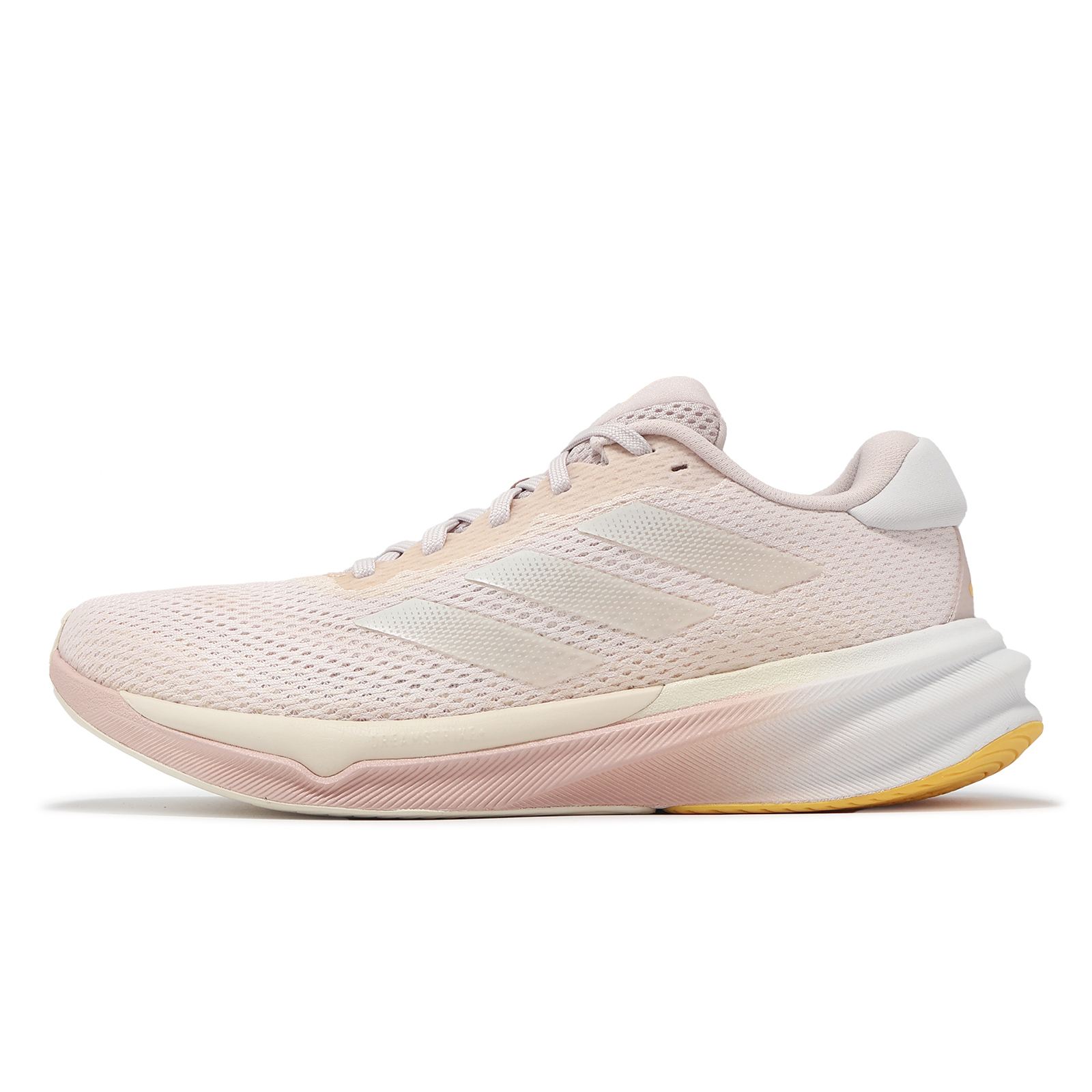 博客來-adidas 慢跑鞋 Supernova Stride W 女鞋 粉 白 網布 透氣 緩衝 輕量 運動鞋 愛迪達 IE4624